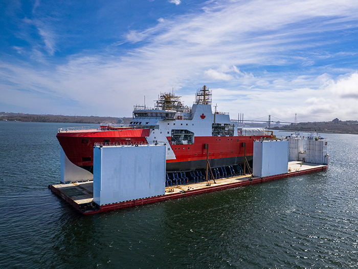 Halifax Shipyard launches first Canadian Coast Guard AOPS - CargoRex